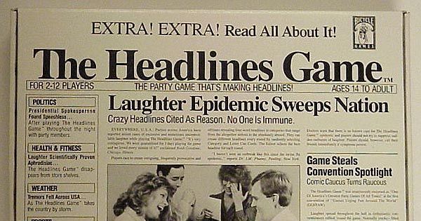 The Headlines Game | Board Game | BoardGameGeek