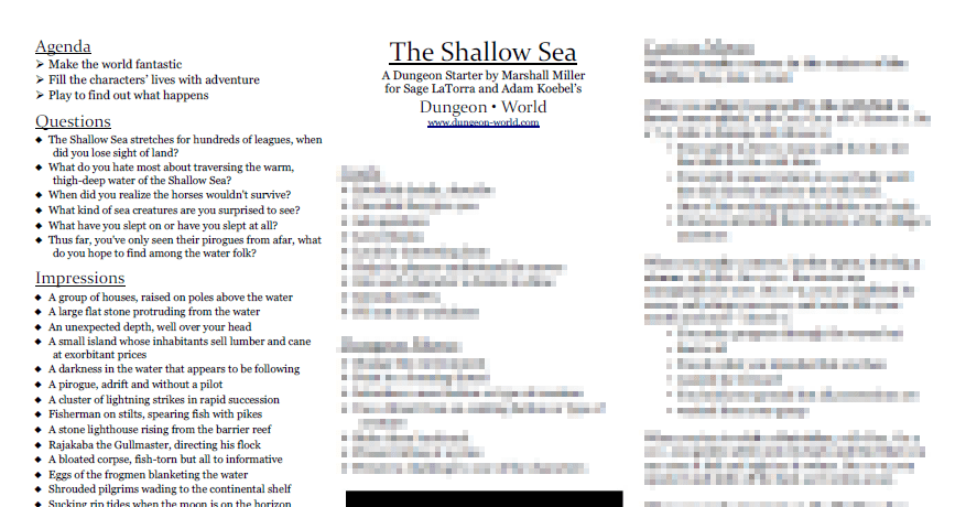 The Shallow Sea | RPG Item | RPGGeek