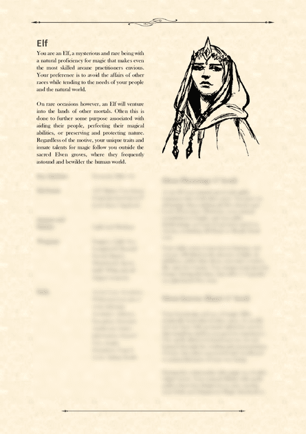 Elf (Race-as-Class) | RPG Item | RPGGeek