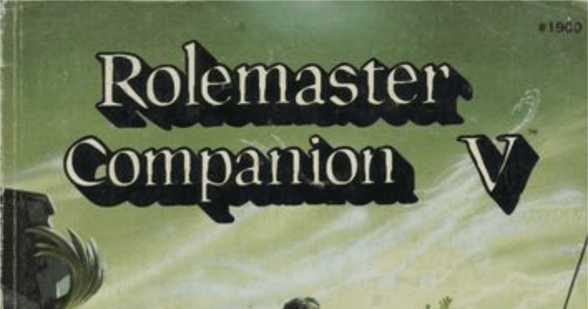 Rolemaster Companion V | RPG Item | RPGGeek