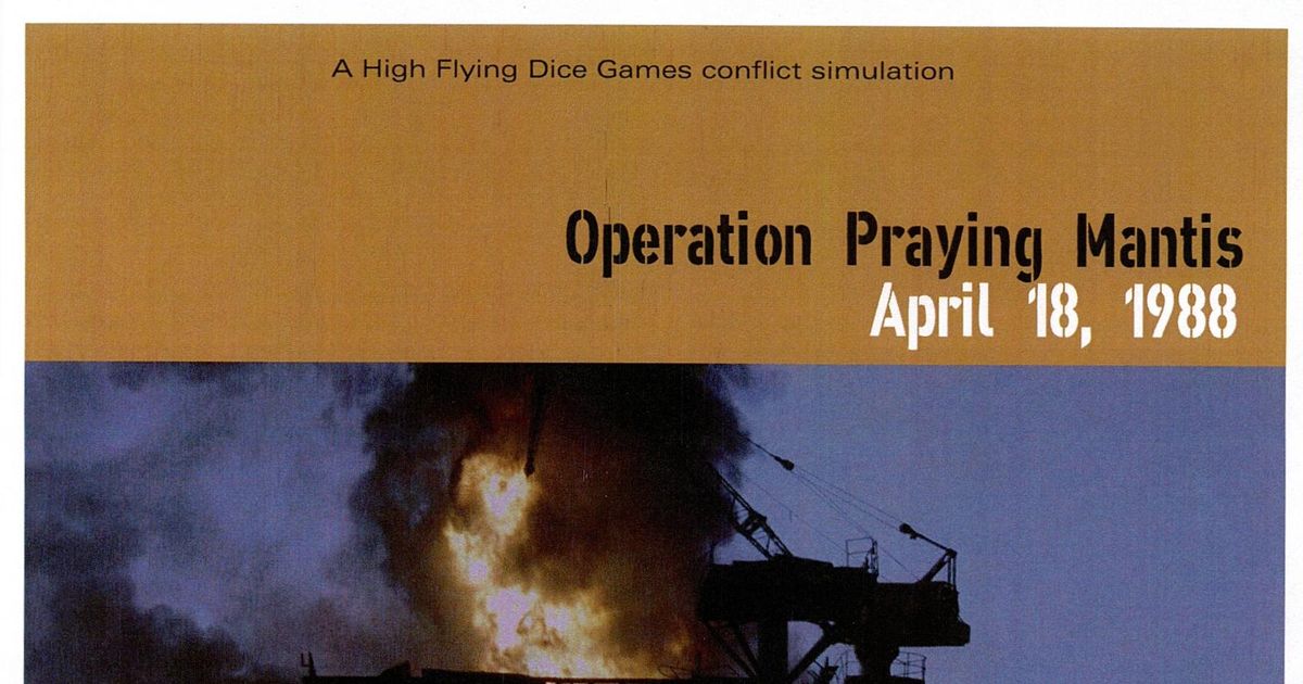 Operation Praying Mantis, April 18 1988 | Board Game | BoardGameGeek