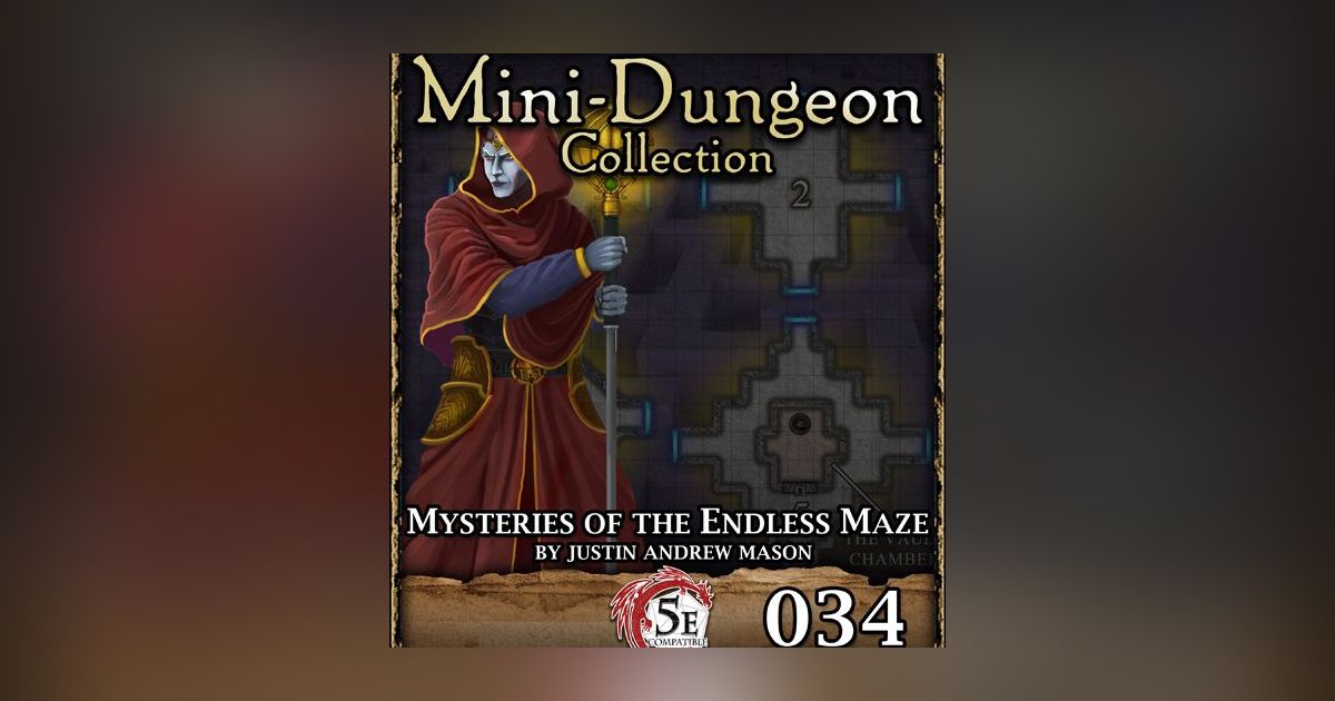 Mini-Dungeon Collection 034: Mysteries of the Endless Maze (5E) | RPG ...