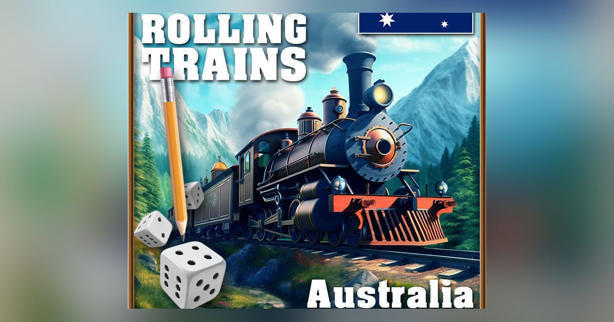 Rolling Trains: Australia Map | Board Game | BoardGameGeek