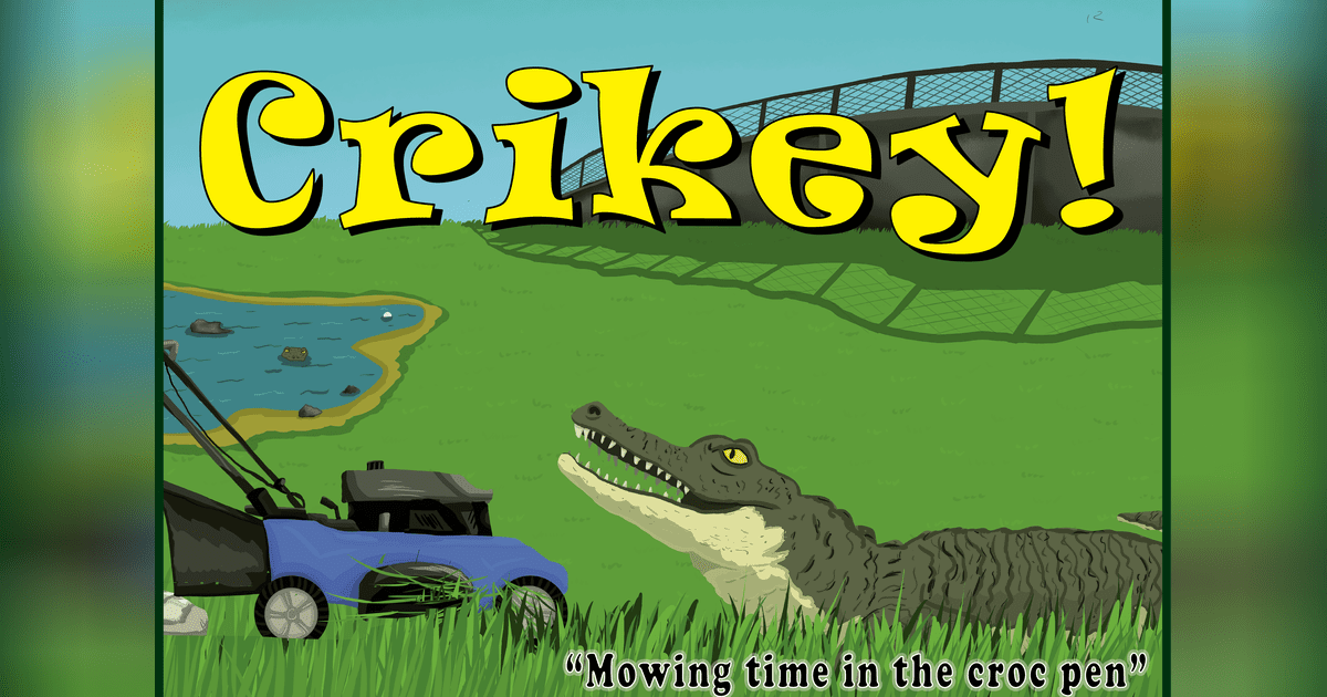 Crikey! Mowing Time in the Croc Pen | Board Game | BoardGameGeek