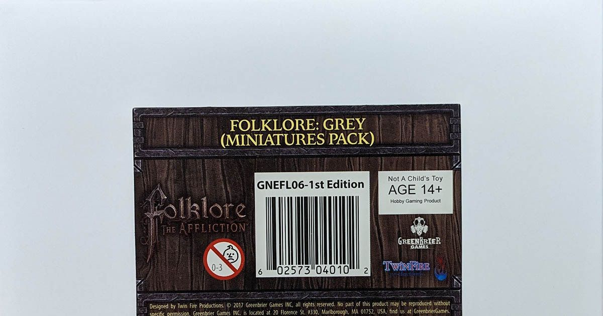 Folklore: The Affliction – Grey Mini Pack | Board Game Accessory ...