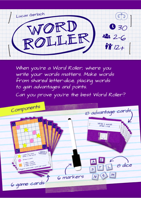 Print and Play: Word Roller | Juegos Roll & Write | BoardGameGeek