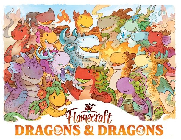 Unboxing Flamecraft Board Game Expansion: Dragons & Dragons | Includes ...