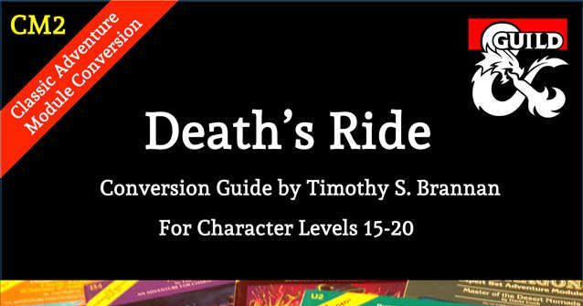 Classic Modules Today CM2: Death's Ride | RPG Item | RPGGeek