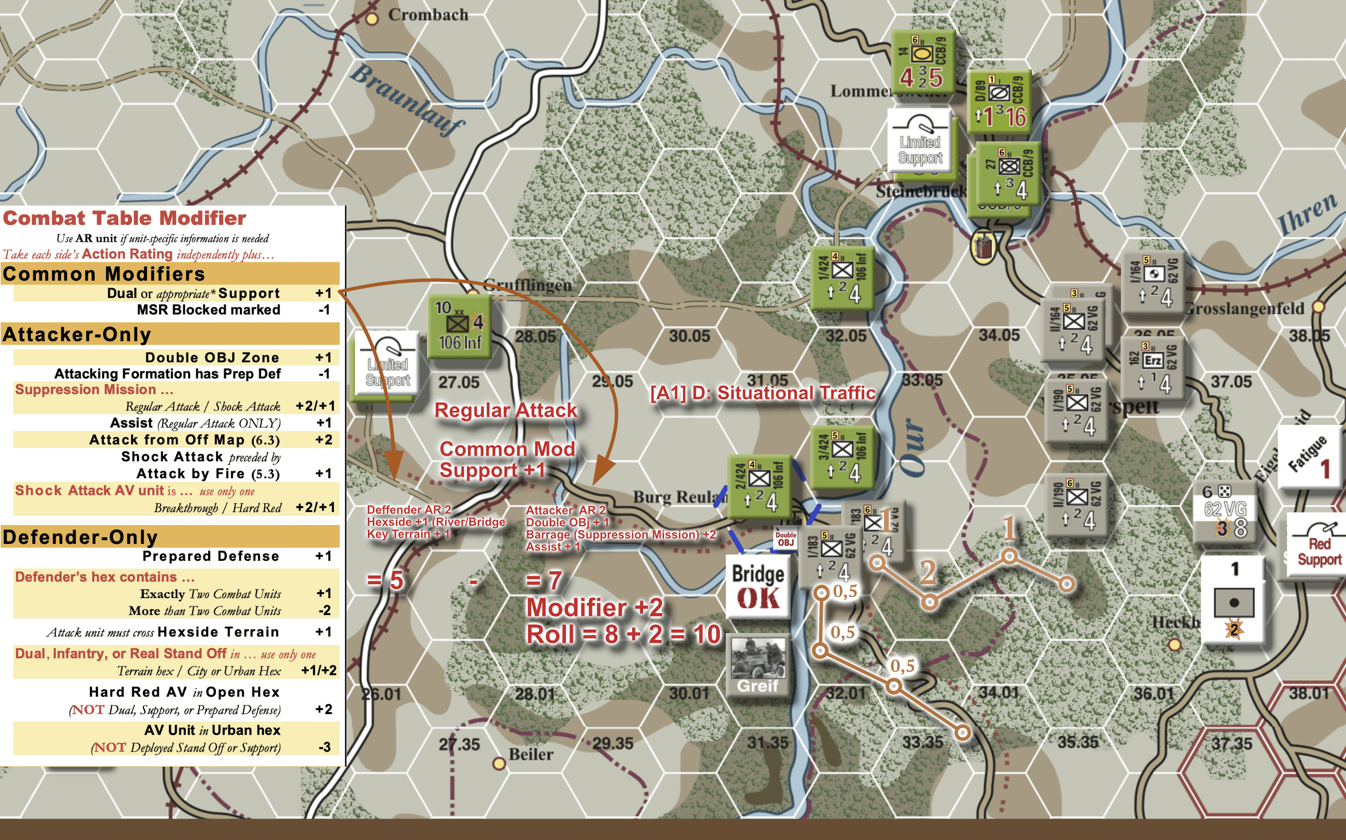 Question about combat table modifiers? | Last Blitzkrieg: Wacht am ...