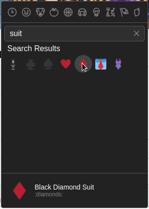 Inconsistent icon color display for suit icons