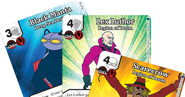 DC Comics Dice Masters: Classic Legion of Doom Promo Cards | Board Game ...