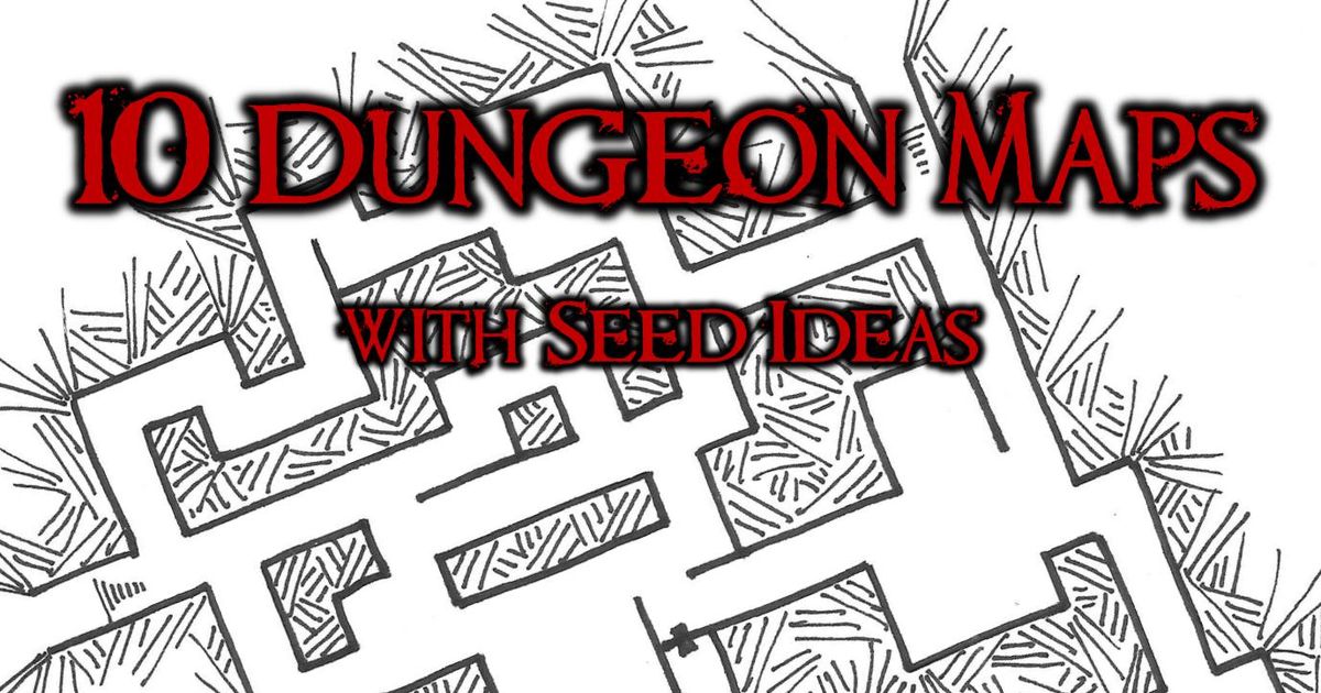 10 Dungeon Maps with Seed Ideas | RPG Item | RPGGeek