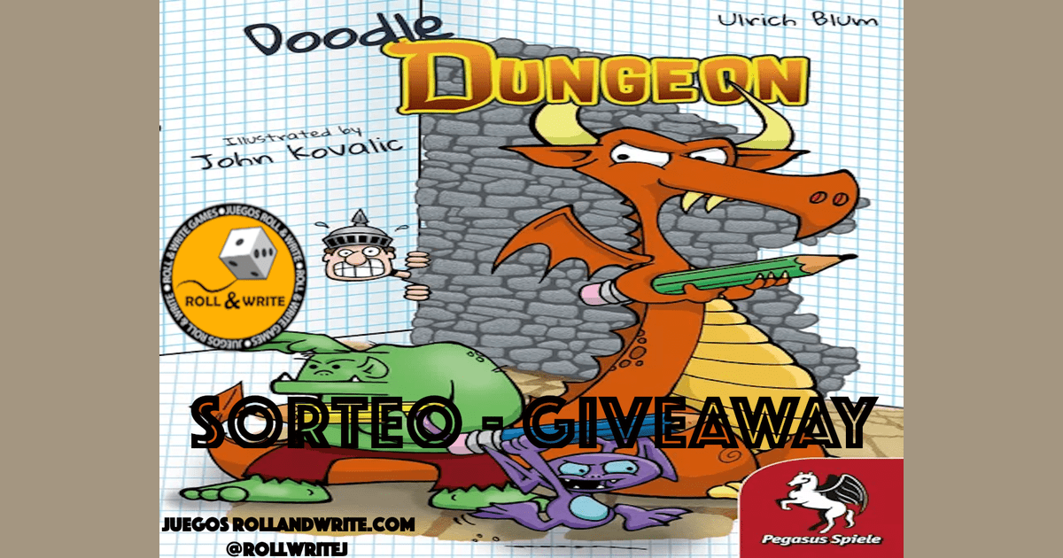 Giveaway: Doodle Dungeon | Juegos Roll & Write
