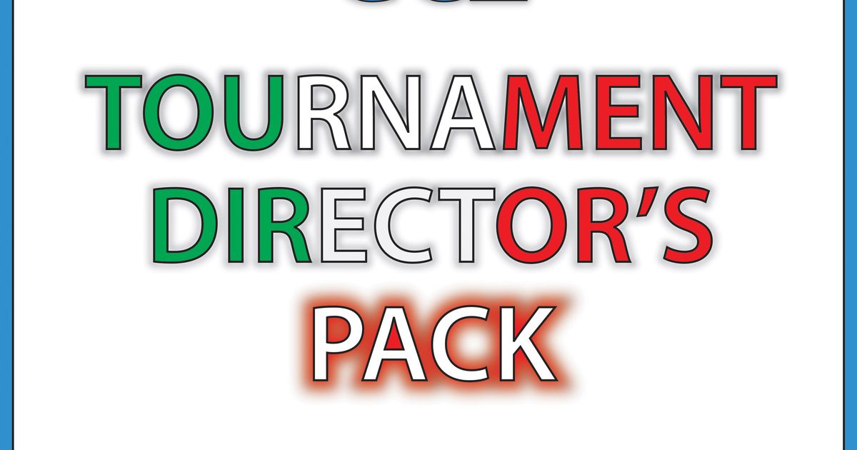 Tournament Director's Pack | Board Game | BoardGameGeek