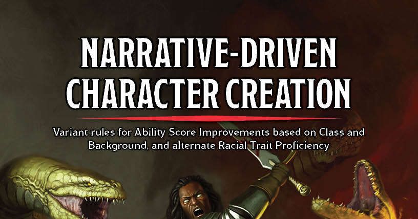 Narrative-Driven Character Creation | RPG Item | RPGGeek