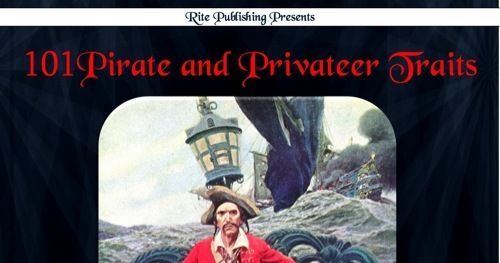101 Pirate and Privateer Traits | RPG Item | RPGGeek