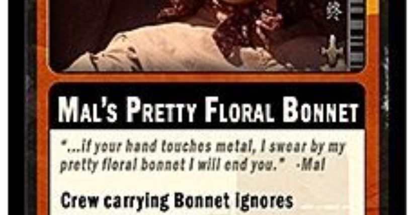 Firefly: The Game – Mal's Pretty Floral Bonnet Promo Card | Board Game ...