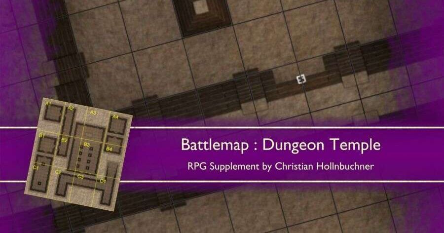 Battlemap: Dungeon Temple | RPG Item | RPGGeek