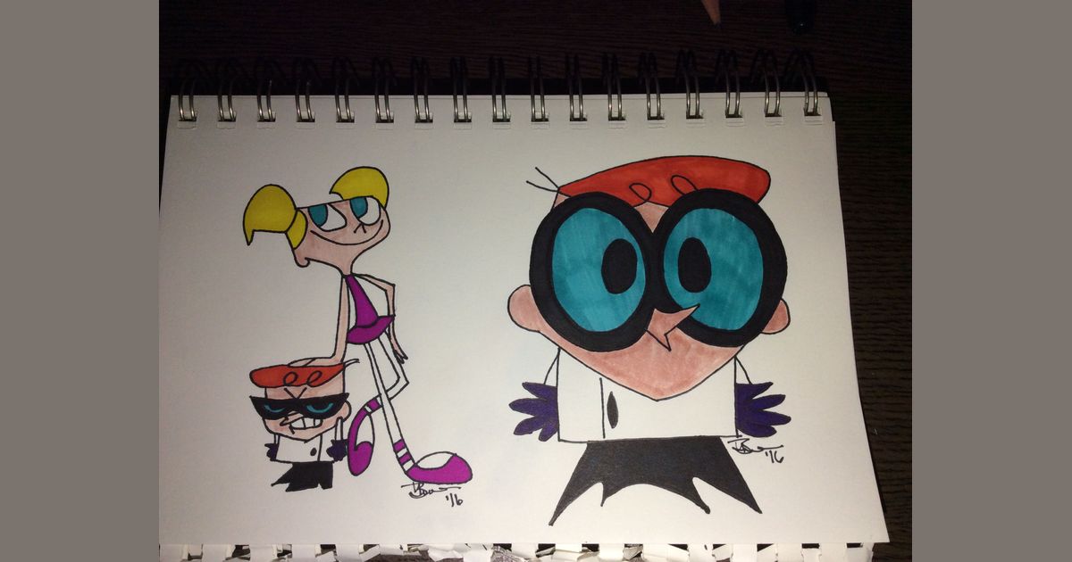Dexter's Laboratory | Hand Drawn Art - Using sharpies for healing ...