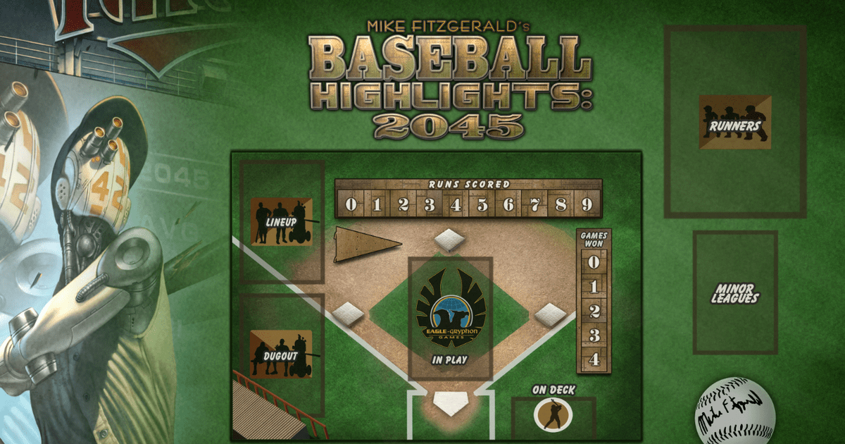 Baseball Highlights: 2045 – Single Player Play Mat | Board Game ...