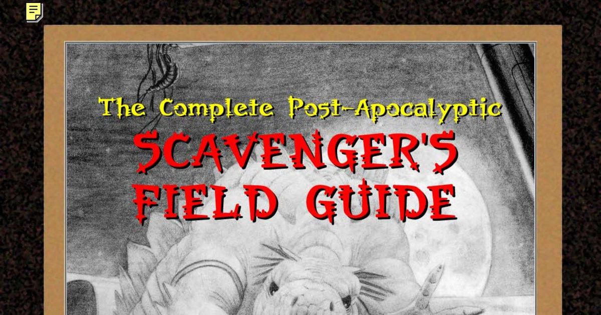 The Complete Post-Apocalyptic Scavenger's Field Guide | RPG Item ...