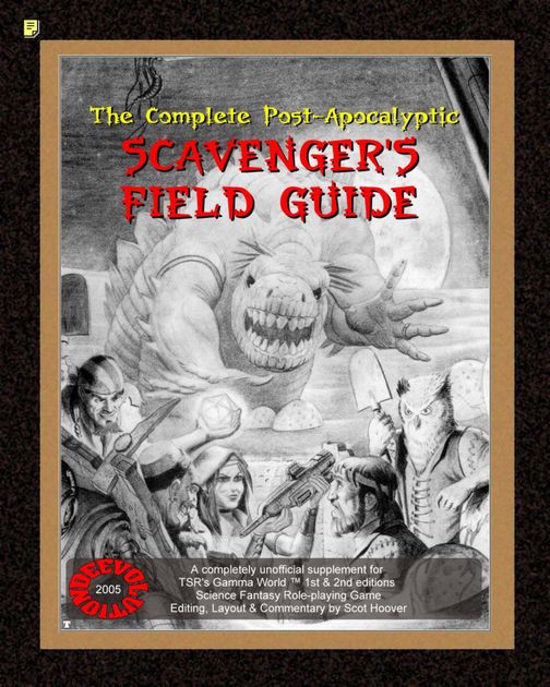 The Complete Post-Apocalyptic Scavenger's Field Guide | RPG Item | RPGGeek