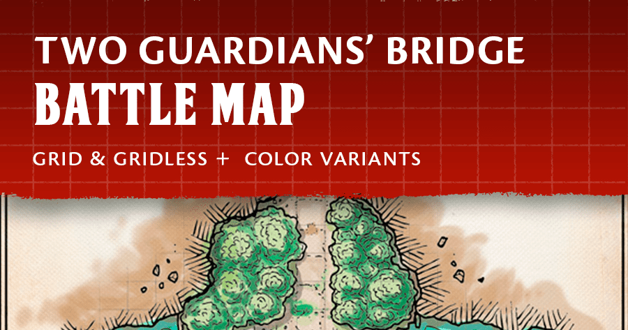 Two Guardians' Bridge Battle Map | RPG Item | RPGGeek