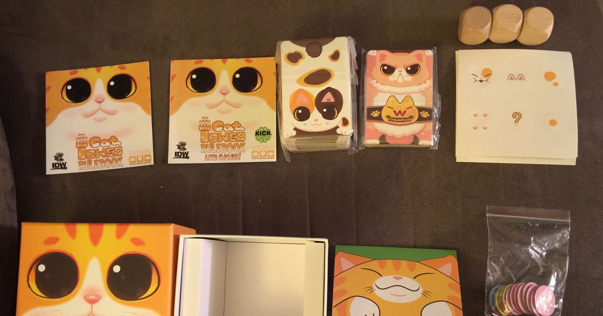 Cat Tower: Kickstarter Edition | Board Game | BoardGameGeek