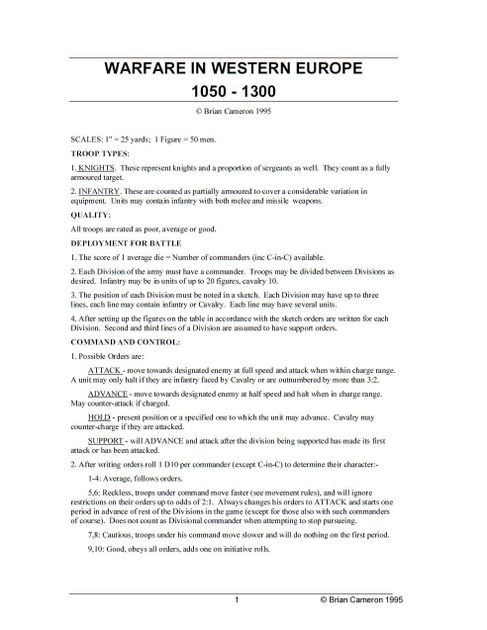 Warfare in Western Europe, 1050-1300 | Board Game | BoardGameGeek