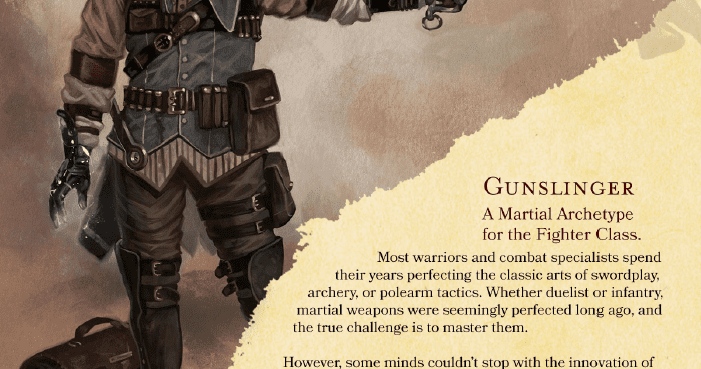 dnd fighter gunslinger
