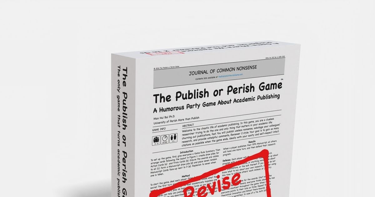 The Publish or Perish Game | Board Game | BoardGameGeek
