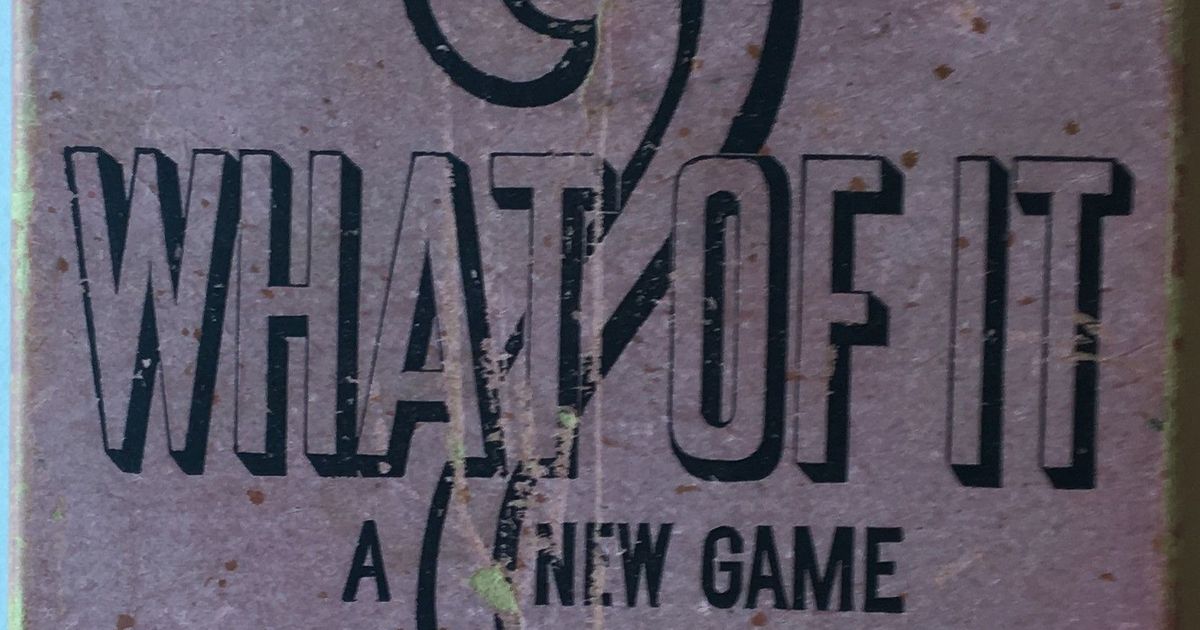 What of It? | Board Game | BoardGameGeek