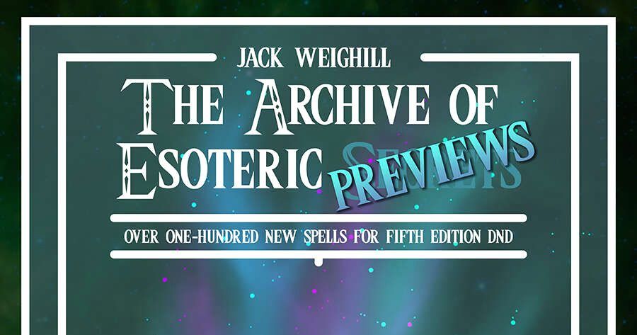 The Archive of Esoteric Previews | RPG Item | RPGGeek