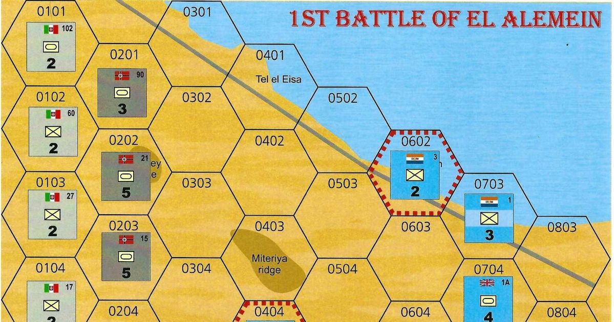 1st Battle of El Alamein | Board Game | BoardGameGeek