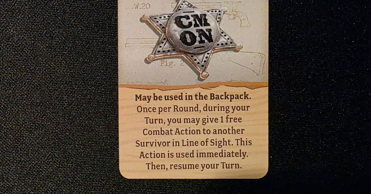 Zombicide: Undead or Alive – Sheriff's Badge | Board Game | BoardGameGeek