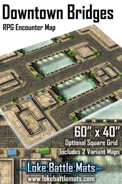 Downtown Bridges RPG Encounter Map | RPG Item | RPGGeek