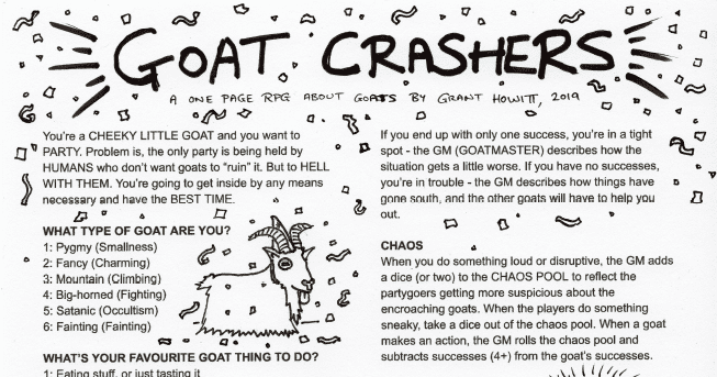Goat Crashers | RPG Item | RPGGeek