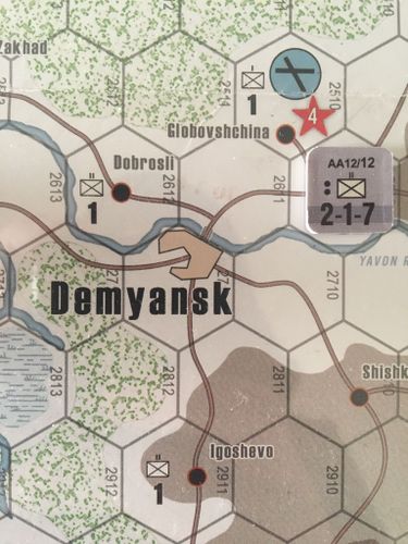 Units printed on the map | Demyansk Shield: the Frozen Fortress ...