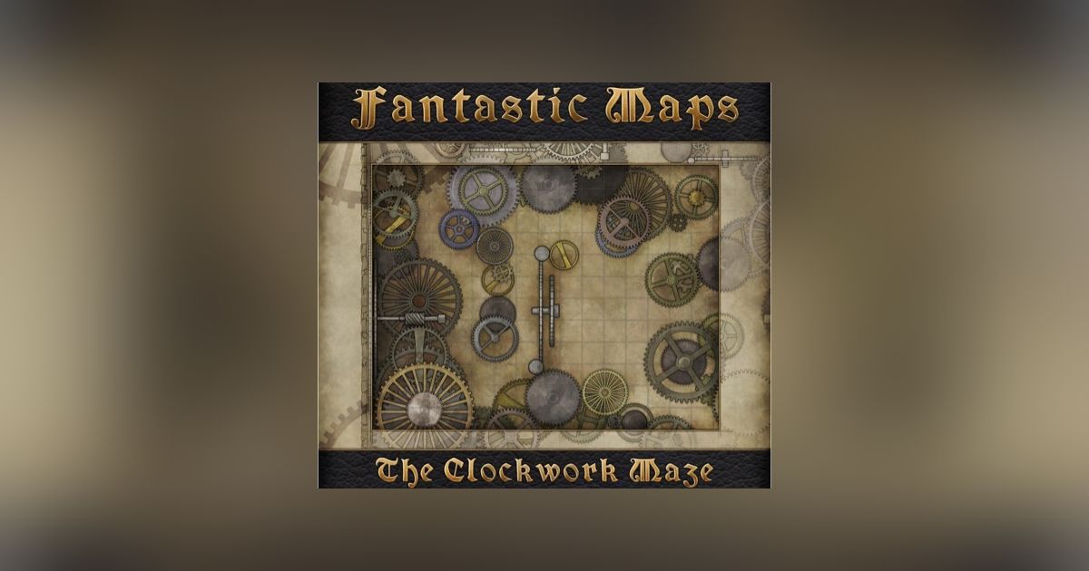 Fantastic Maps: The Clockwork Maze | RPG Item | RPGGeek