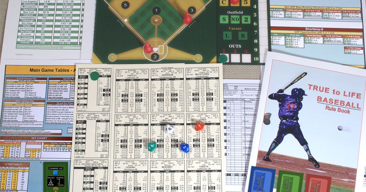True to Life Baseball | Board Game | BoardGameGeek