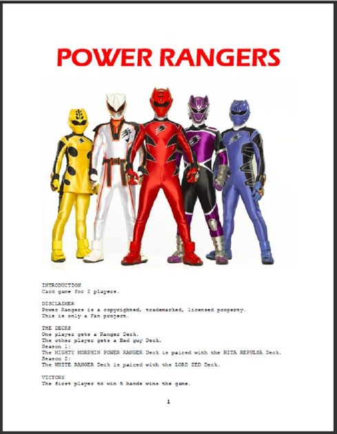 Power Rangers | Board Game | BoardGameGeek