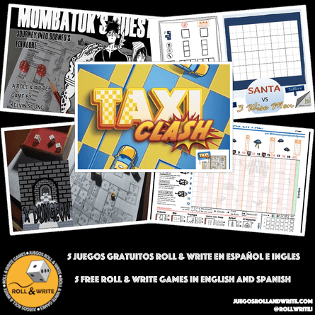 5 Free Printable Roll & Write Games in Spanish and English 27th Part ...