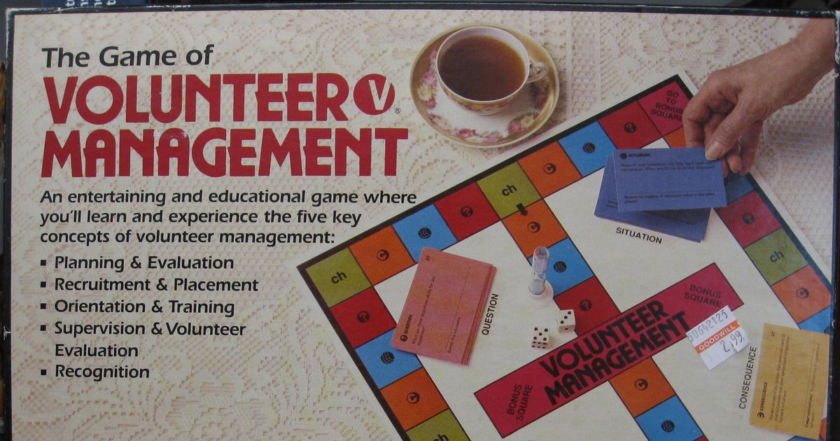 The Game of Volunteer Management | Board Game | BoardGameGeek