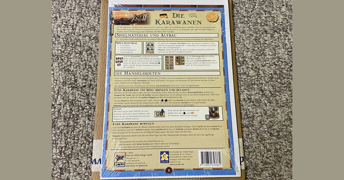 Marco Polo - Character Overview (incl. expansions) [3x A4] | Marco Polo ...