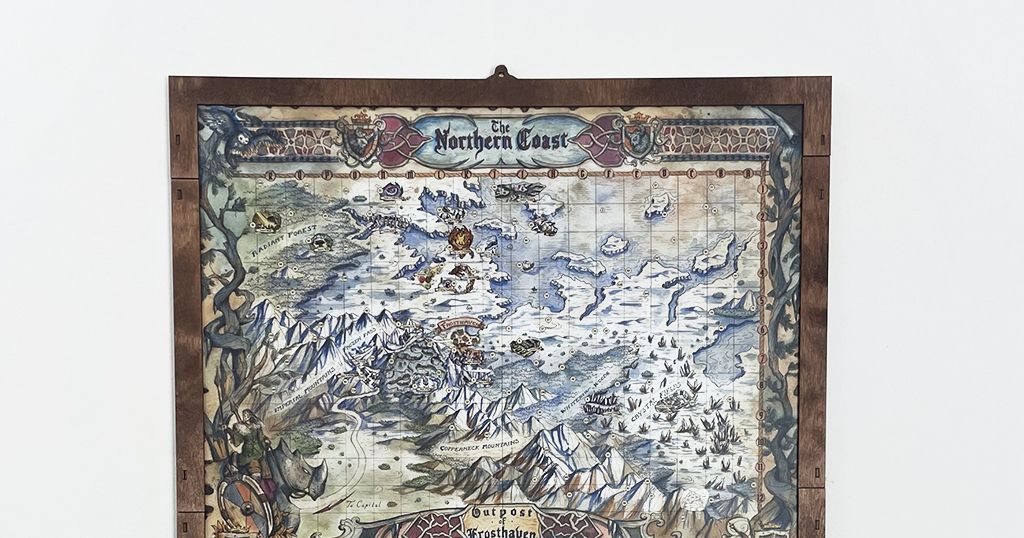 Frosthaven: The GiftForge Map Frame | Board Game Accessory | BoardGameGeek