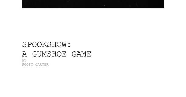 Spookshow: A GUMSHOE Game | RPG Item | BoardGameGeek