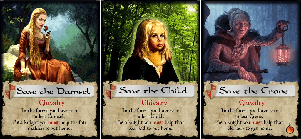 Chivalry Cards (rules v2) | The Mystic Wood