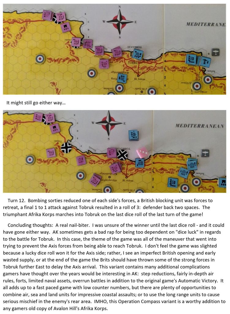 Operation Compass - Detailed Session Report with Photos | Afrika Korps