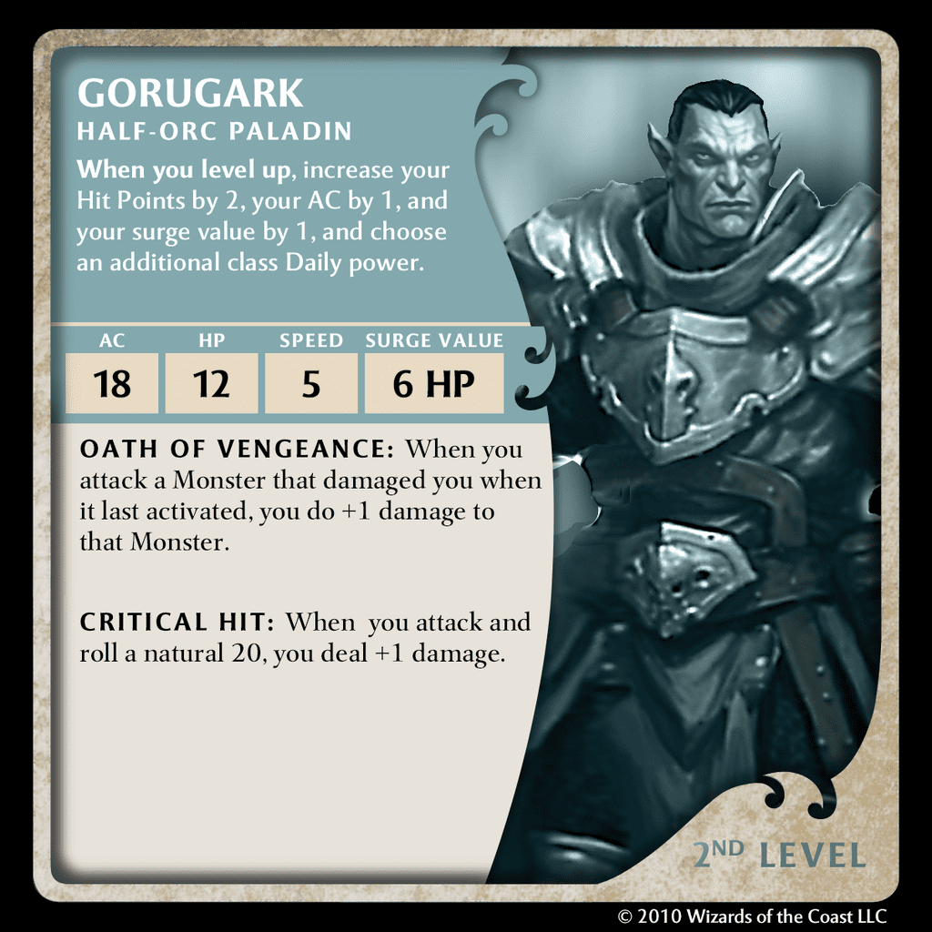 New Character Tile: Half-Orc Paladin | Dungeons & Dragons: Wrath of ...