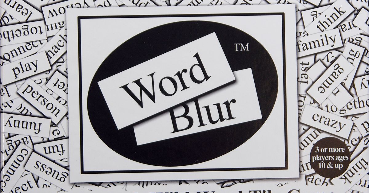 Word Blur | Board Game | BoardGameGeek